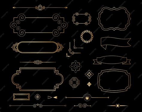 Premium Vector A Set Of Text Separators Frames And Ornaments