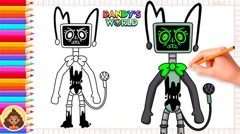 How To Draw Twisted Dandy From Dandys World In 2025 Easy Drawings Cute Drawings Drawing