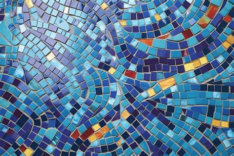 Premium Ai Image Colorful Ceramic Mosaic Tiles On The Wall Abstract Background And Texture