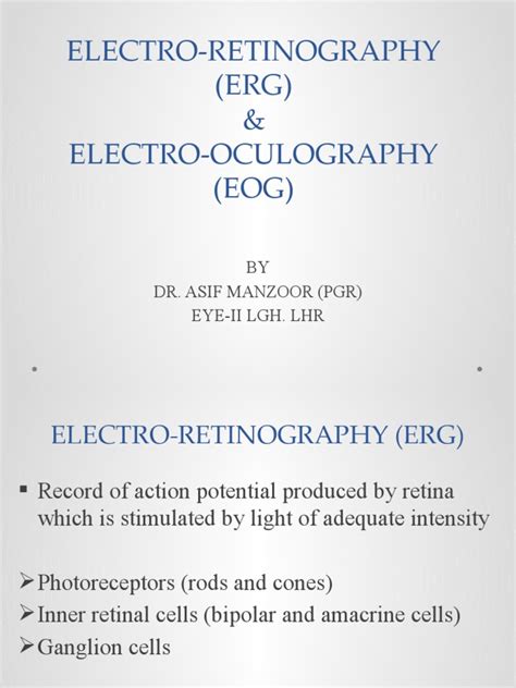 Erg And Eog Key Differences Explained Pdf Retina Nervous System