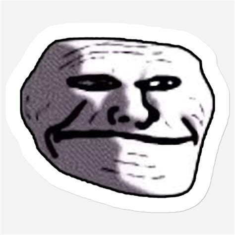 Trollge Face Sad Meme Socks Stickers