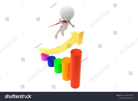 상승하는 화살표 및 막대 그래프 및 스톡 일러스트 2042140253 Shutterstock