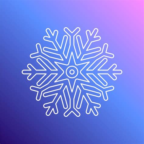 Premium Vector Christmas Snowflake Simple Vector Design