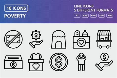 Vector Poverty Icon Set 2176048