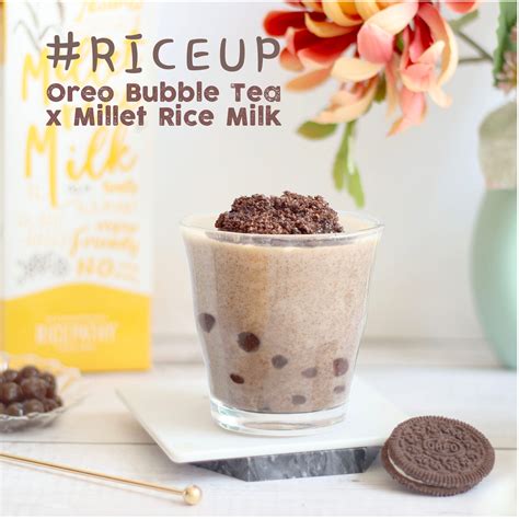 Oreo Boba Millet Bubble Tea Ricepathy Extraordinary Vegan Rice Milk
