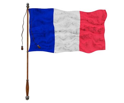 Bandera Nacional De La Isla De Clipperton Fondo Con La Bandera De La