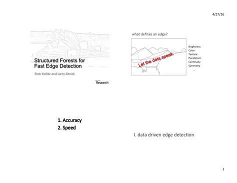 Ppt Structured Forests For Conbnuity Fast Edge Detection Symmetry