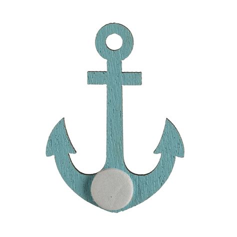 Set De 16 PequeÑas Anclas De Madera Adhesivas