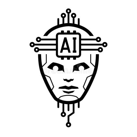 Artificial Intelligence Logo Symbol Stock Vector Illustration Of