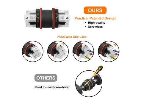 Waterproof Ip68 16a Quick Connector 3 Terminal 2p L E N Qcs3