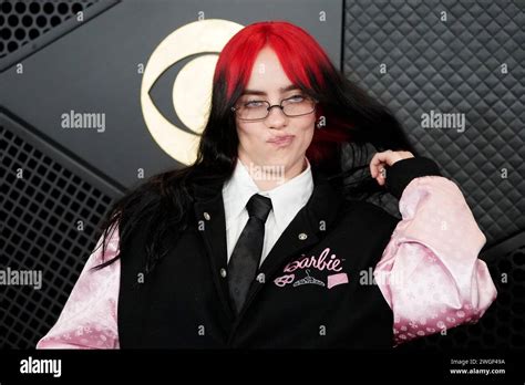 Billie Eilish Arrives At The 66th Annual Grammy Awards On Sunday Feb
