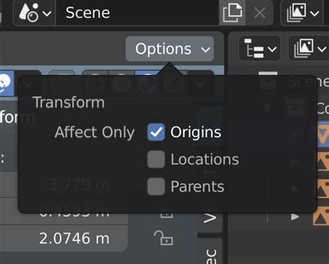 Transforms Moving Mirrored Object Problem Blender Stack Exchange