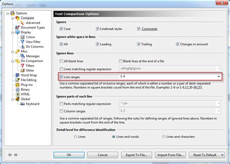 Prestosoft Blog Examdiff Pro New Ignore Lines Options