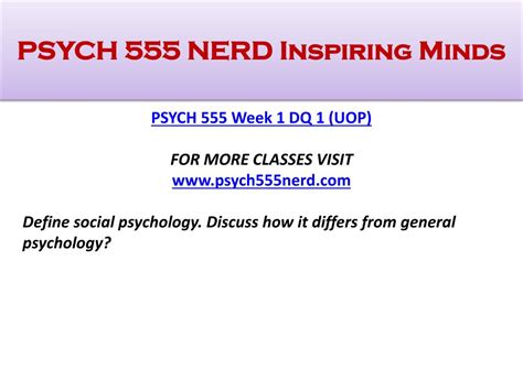 Ppt Psych 555 Nerd Real Success Powerpoint