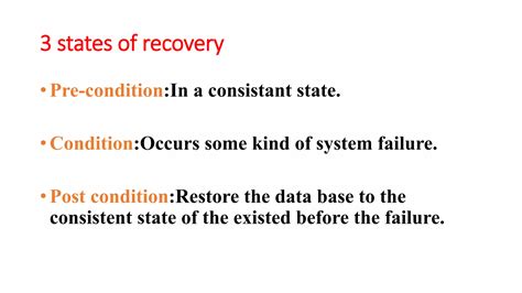 Recovery Management With Concurrent Controls Pptx Databases