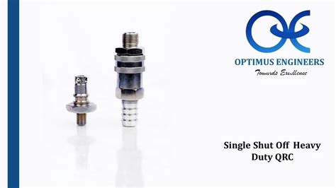 Pneumatic Quick Release Coupling Heavy Duty Single Shut Off Qrc