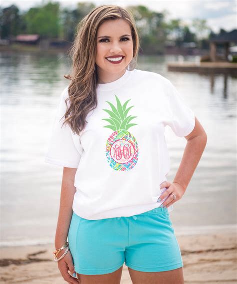 Monogrammed Pineapple Tee