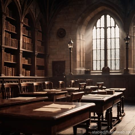 Hogwarts Classroom Scene Stable Diffusion Online