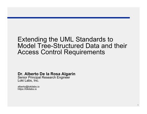 Ppt Extending The Uml Standards To Model Tree Structured Data And
