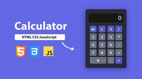 How To Make A Calculator Using Html Css Javascript Youtube