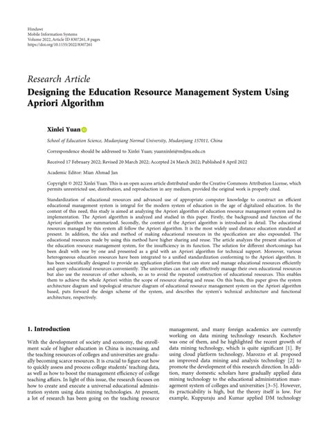pdf designing the education resource management system using apriori