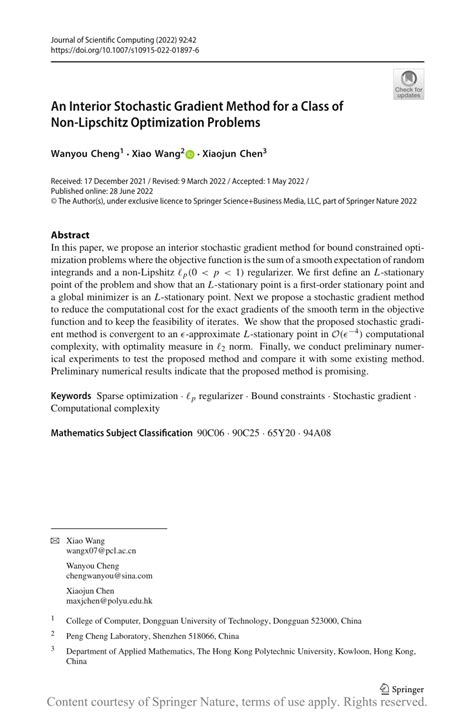 An Interior Stochastic Gradient Method For A Class Of Non Lipschitz Optimization Problems