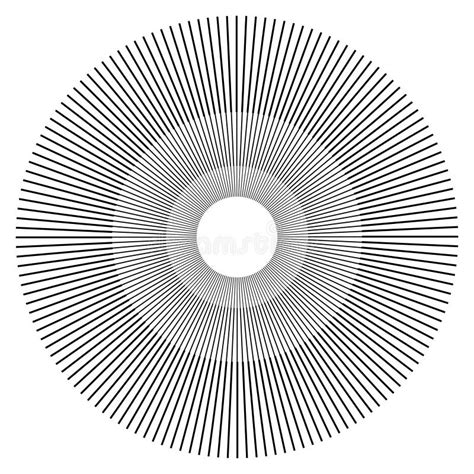 Radial Rays Of Sunburst Circular Design Element Stock Vector Illustration Of Sunburst