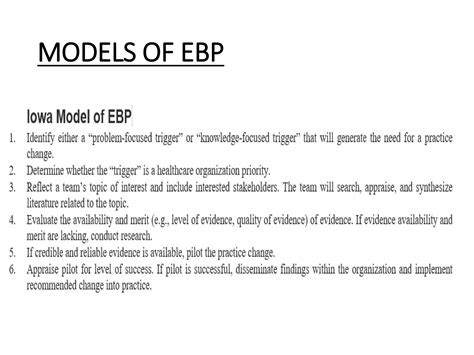 Evidence Based Practiceresearch Methodologyppt