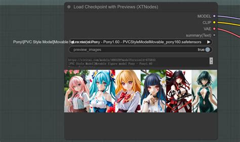 Load Model With Previews Lora Checkpoint Lora Stack ComfyUI Workflow