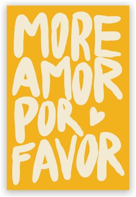 Modern Eclectic Wall Art Yellow Love Quote Maximalist