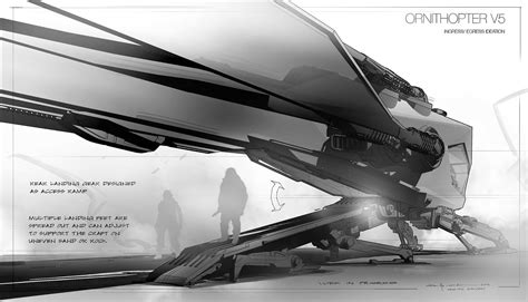 Extraordinary Dune Part One 2021 Ornithopter Concept Art By George