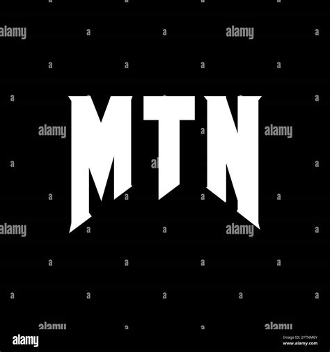 Mtn Letter Logo Design For Technology Company Mtn Logo Design Black
