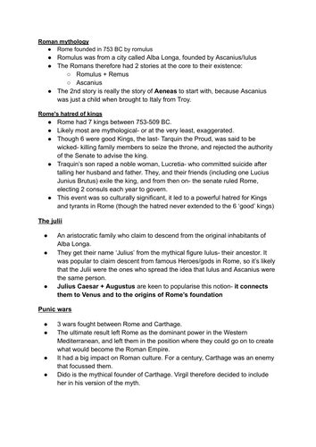 Aeneid Resources A Level Classical Civilisation Ocr Teaching Resources