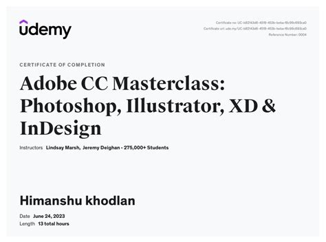 Himanshu Khodlan On Linkedin Udemy Course Completion Certificate