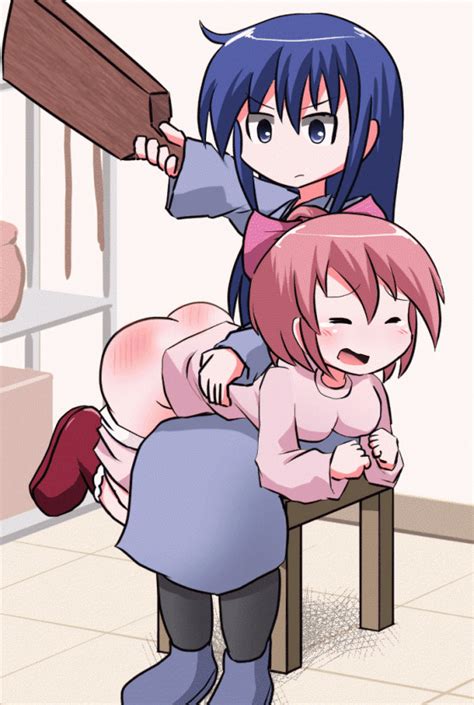 The Big Imageboard Tbib 2girls Animated Animated  Ass Blush Bow