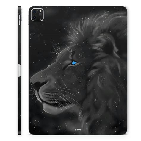 Galaxy Lion Monocrome Tablet Skin Wrap Elevate Your Tablets Look