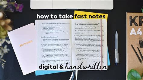 How To Take The Fastest Notes Youtube