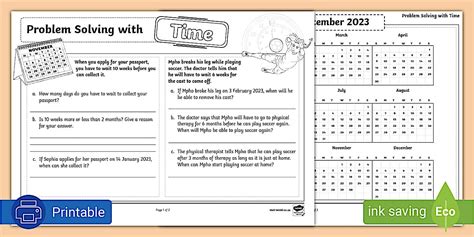 Time Word Problems I Resource I Twinkl Za Professor Feito