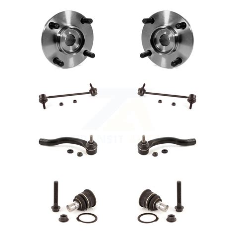 Hub Bearing Lower Ball Joint Outer Tie Rod Link Front Kit 8pc For Ni