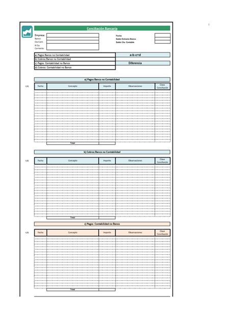 Formato Conciliación Bancaria 2023a Pdf Contabilidad Bancos