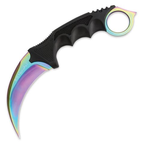 United Cutlery Titanium Rainbow Honshu Karambit Uc3113 Karambit Knife Karambit Knife