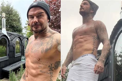 David Beckham Shows Off Toned Physique As He Poses For Self Care Sunday