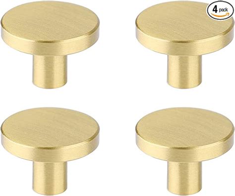 Rzdeal Cabinet Knobssolid Brass Round Dresser Drawer Knobs And Pulls