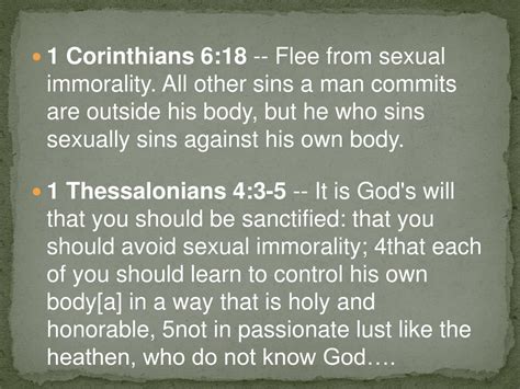Ppt Flee Sexual Immorality Powerpoint Presentation Free Download