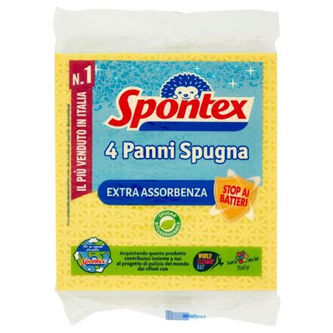 Spontex 4 Extra Absorbency Sponge Cloths