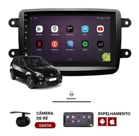 Central Multimídia Android Renault Sandero 2012 2013 2014 Parcelamento Sem Juros