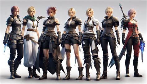 Final Fantasy Female Characters Showcase By Stevens0n On Deviantart