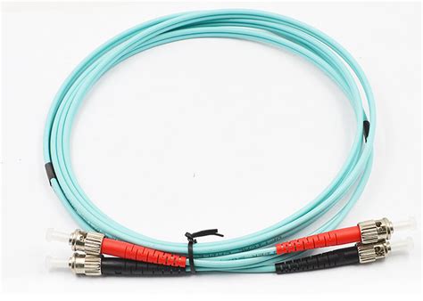 Multimode Om3 Patch Cord St To St Fiber Patch Cable Pvc Lszh Jacket