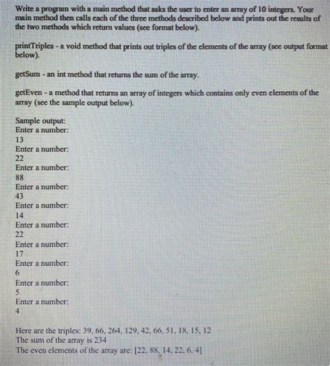 Solved Write A Program With A Main Method That Asks The User Chegg