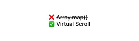 Never Use Arraymap In A React App Virtual Scroll And Performance
